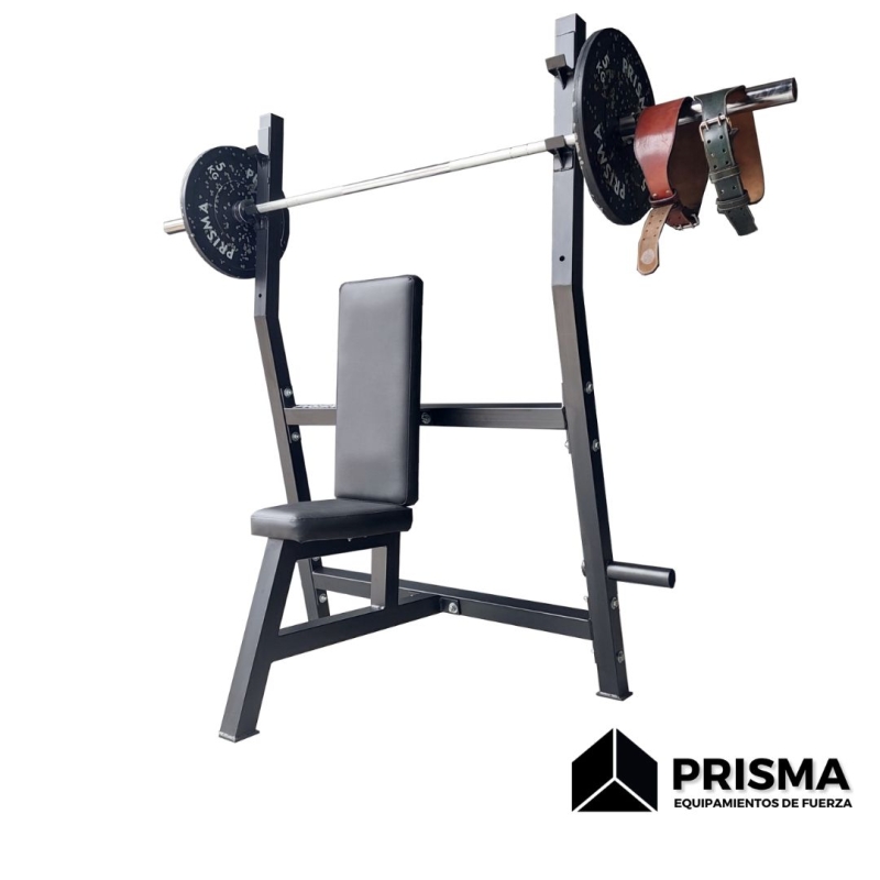 BANCO PRESS MILITAR OLÍMPICO – Prisma | Equipamientos para gimnasios ...